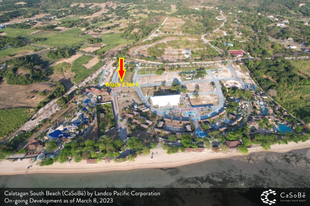 812 sqm corner lot at Casobe - Playa Calatagan commercial beach lot ...