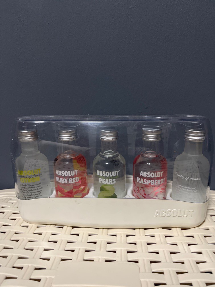 Absolut Vodka Small Bottles Display, Everything Else on Carousell