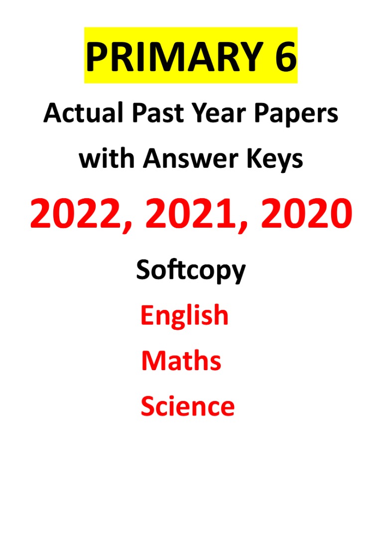 Actual PSLE Past Year Papers 20 22 to 2020 PSLE MATH PSLE ENGLISH PSLE ...
