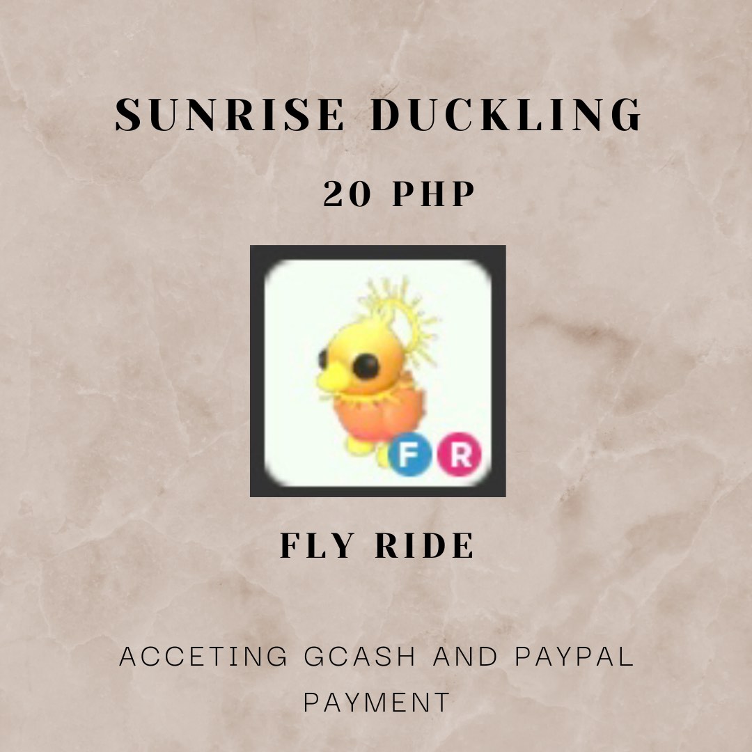 Adopt Me Pets | Sunrise Duckling on Carousell