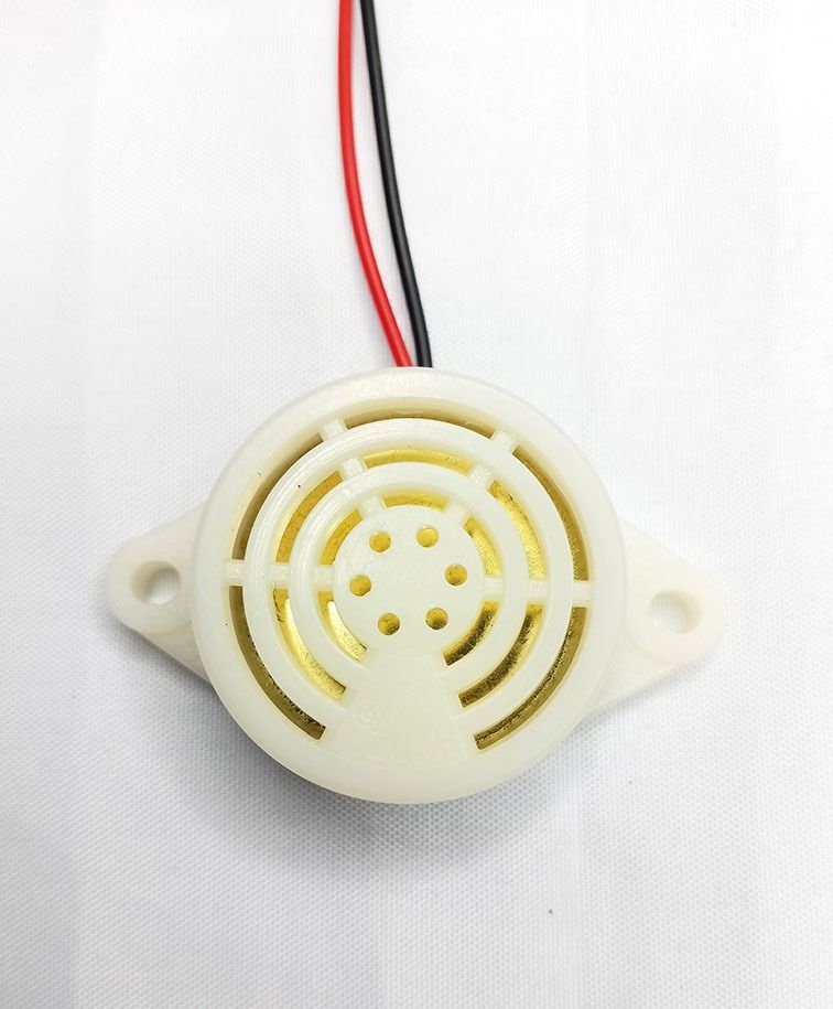 ALARM BUZZER SFM-27 HIGH DECIBEL, DC 3-24V HYT-3015B, INTERMITTENT BEEP, WHITE, Audio, Other ...