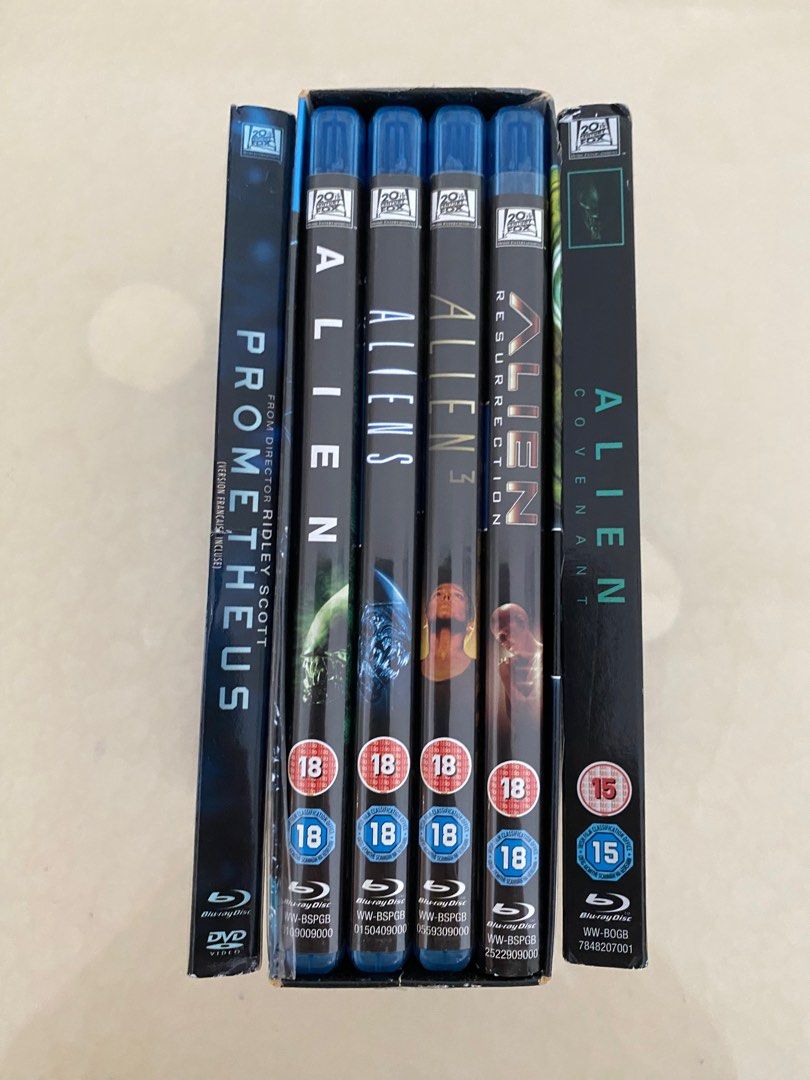 Alien Blu Ray Collection, Hobbies & Toys, Music & Media, CDs & DVDs on ...
