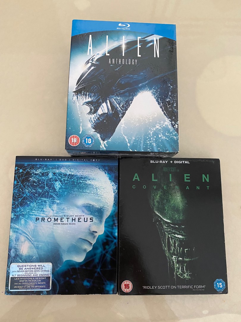 Alien Blu Ray Collection, Hobbies & Toys, Music & Media, CDs & DVDs on Carousell