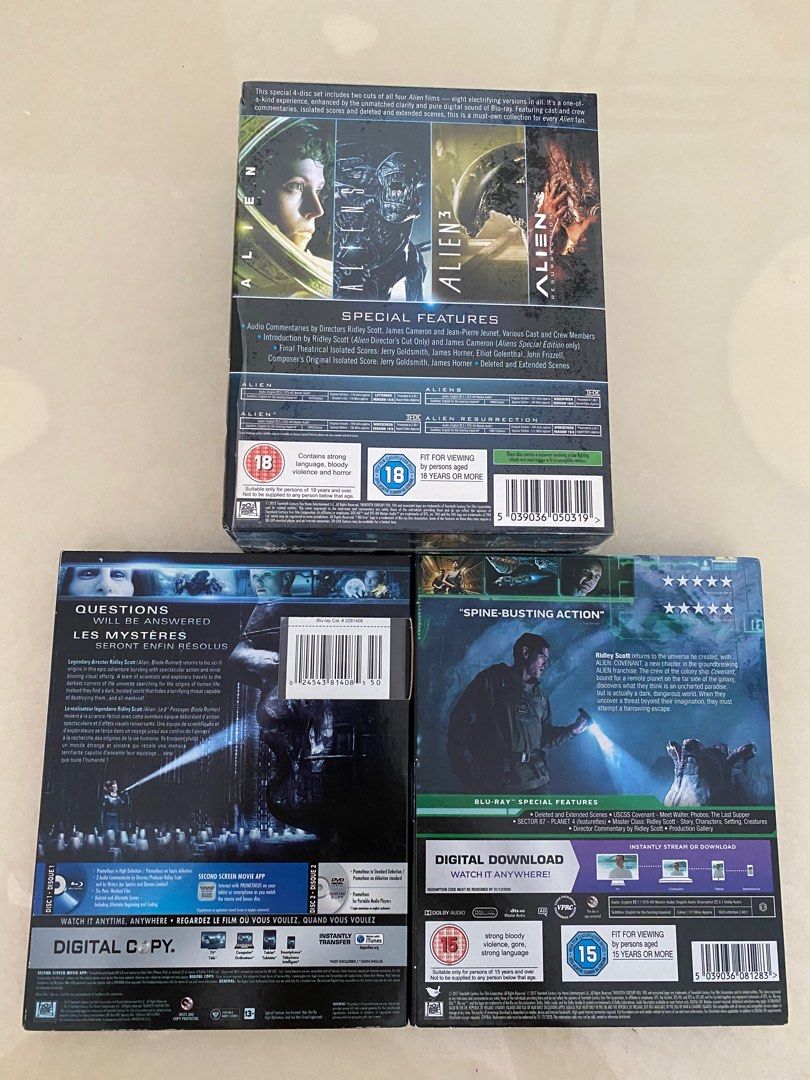 Alien Blu Ray Collection, Hobbies & Toys, Music & Media, CDs & DVDs on ...