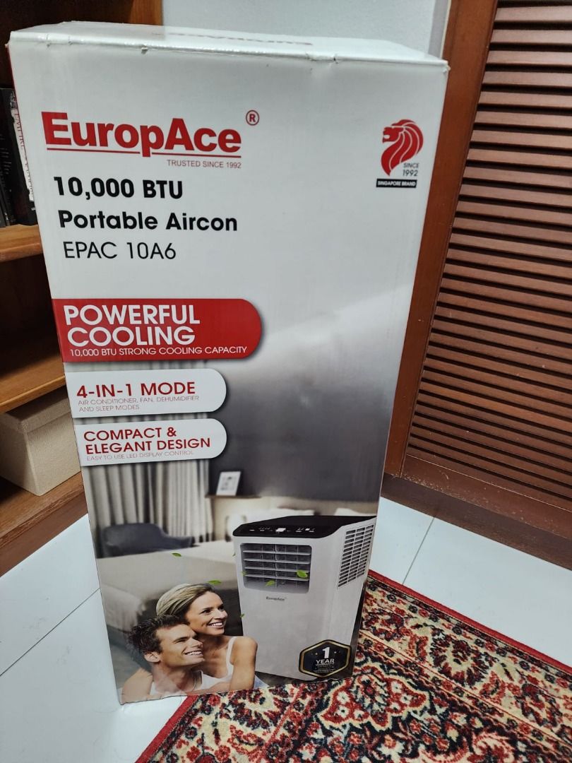(Almost Brand New) Europace 10K BTU Portable Aircon, TV & Home ...