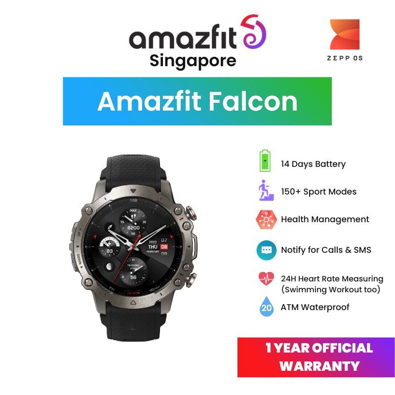 Amazfit Falcon | Premium Multi-sport GPS Watch Advanced Training ...