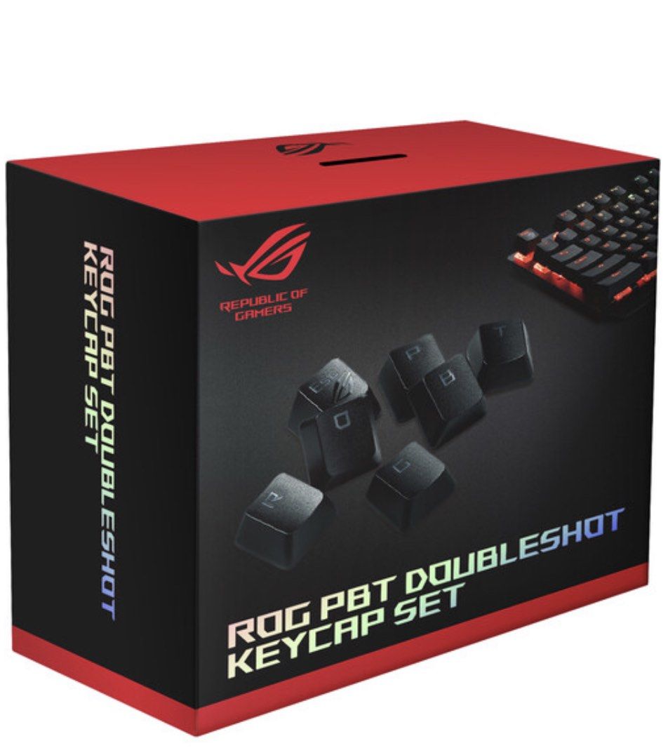 ASUS ROG PBT KEYCAPS SET (Free delivery included), Computers & Tech ...