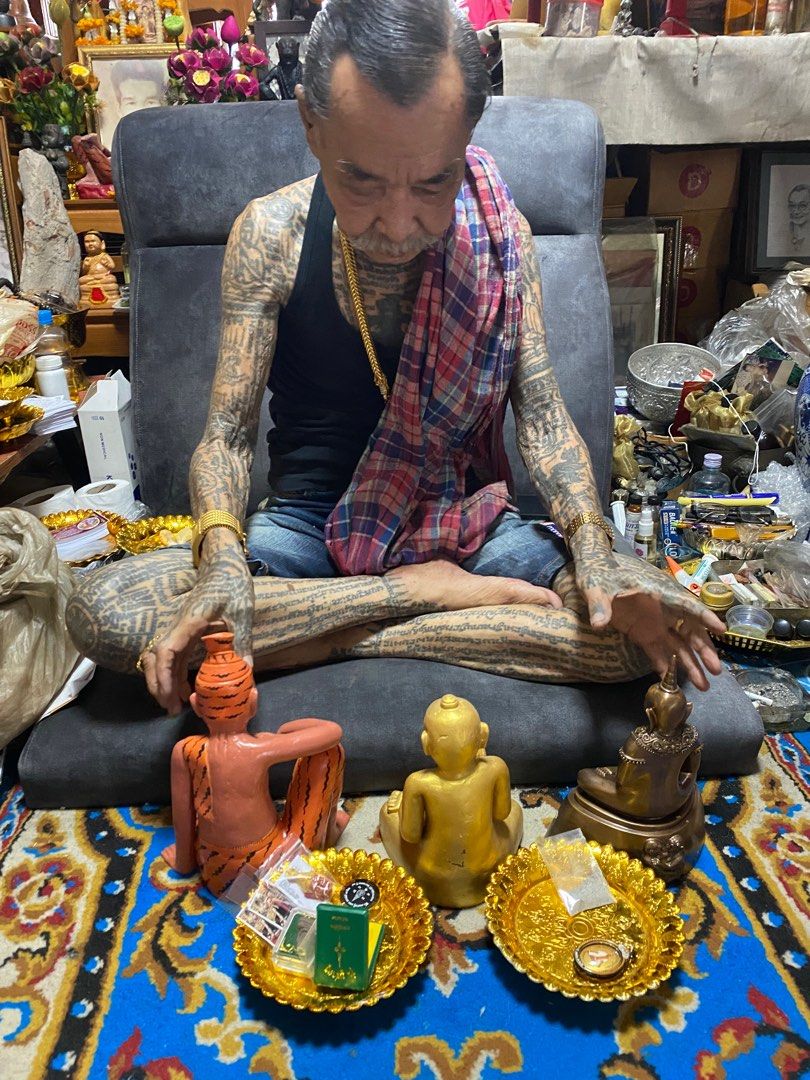 Authentic Bucha Phra Lersi Kar Lai Yak Krop Made by Ajarn Thiam ...