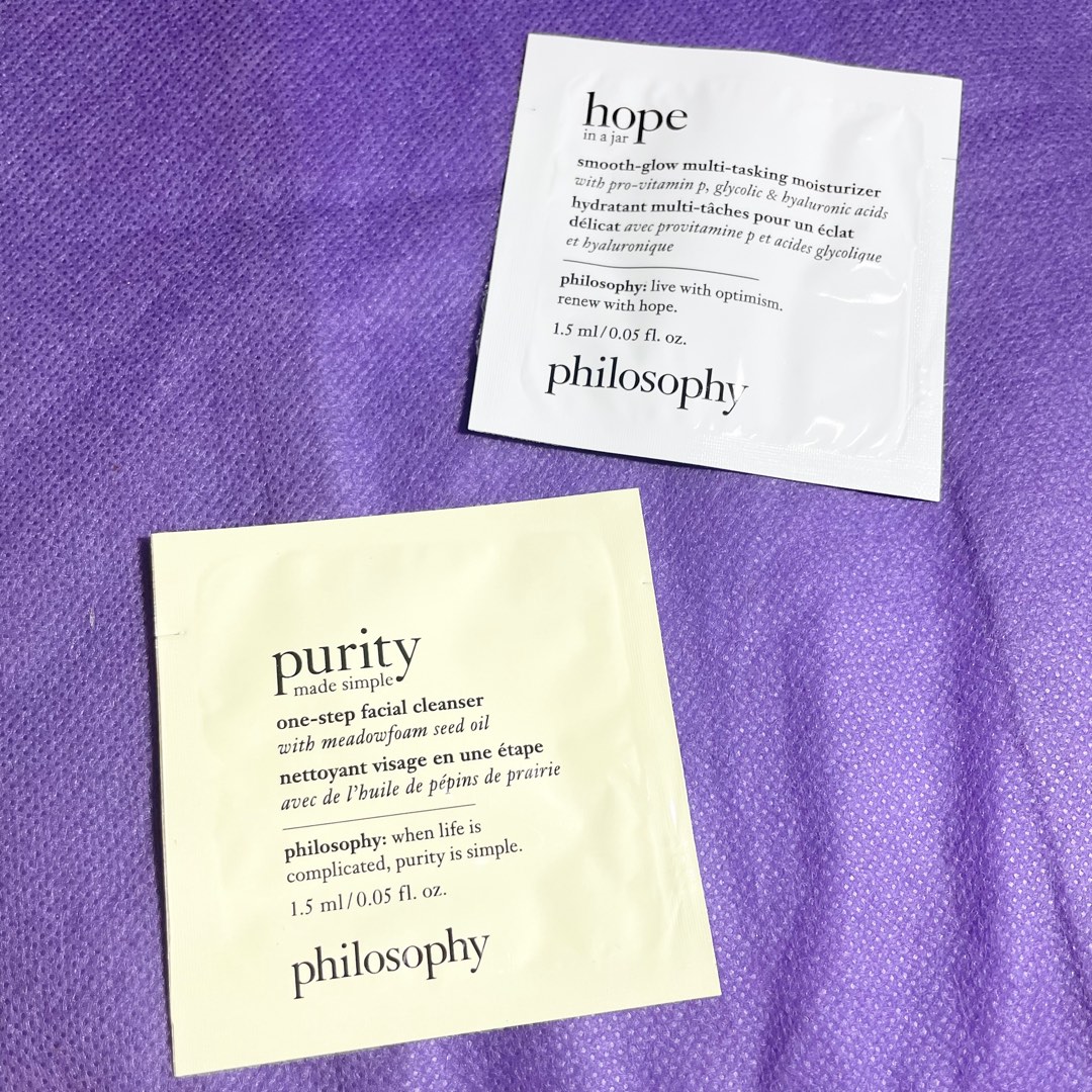 AUTHENTIC Philosophy SET purity one step facial cleanser and hope ...