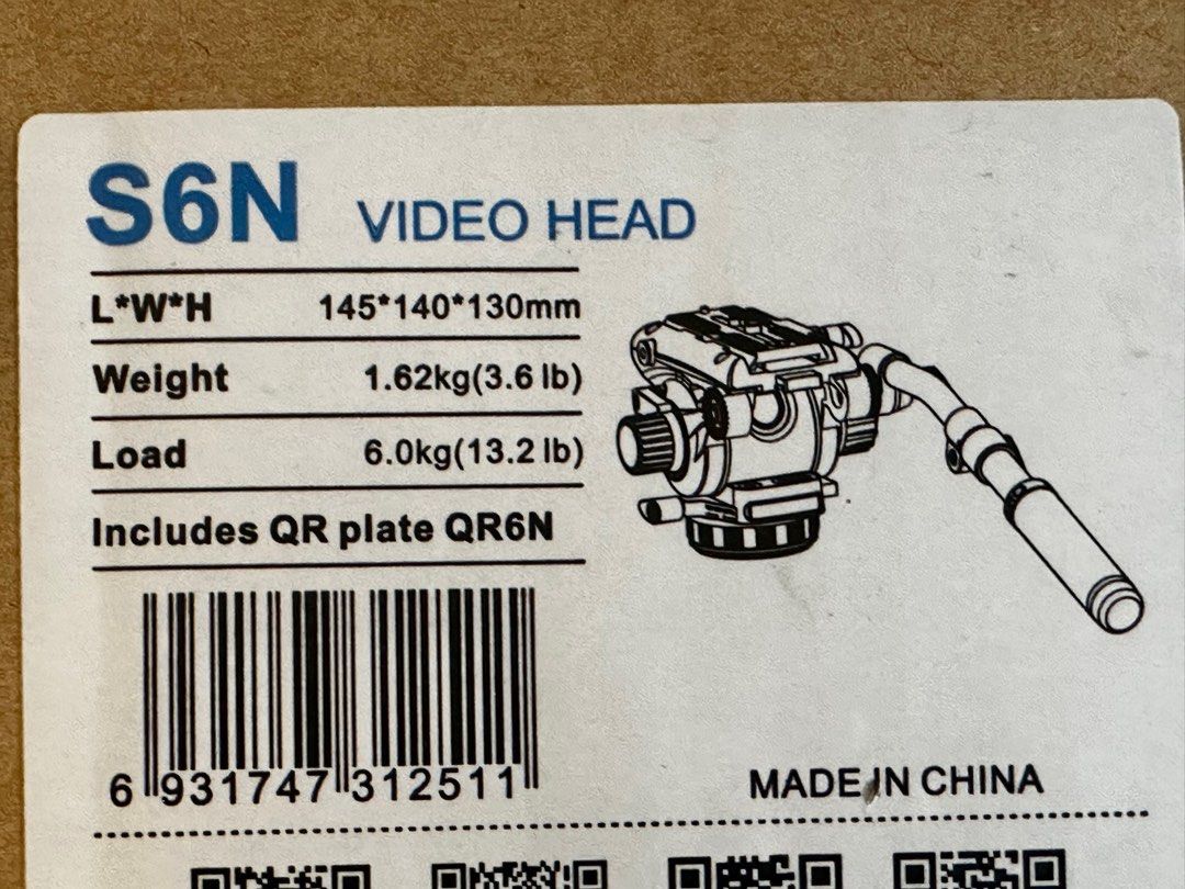 Brand New BENRO SN6 Video Fluid Head Brand New, Photography, Video Cameras on Carousell