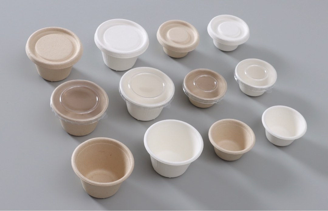 Biodegradable compostable paper packaging sauce cup sample cup drinking ...