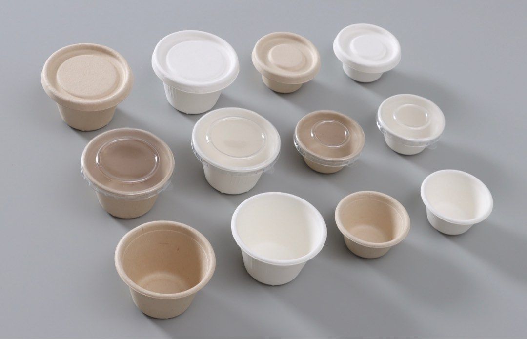 Biodegradable compostable paper packaging sauce cup sample cup drinking ...