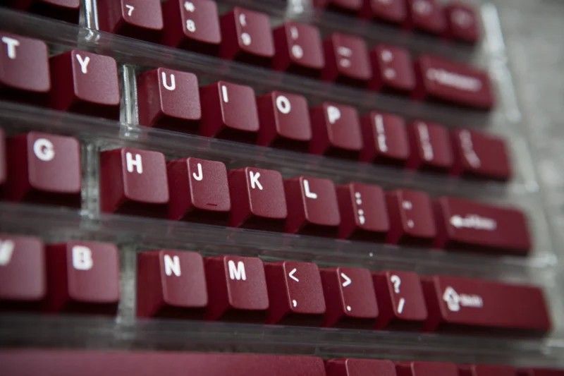 BNIB Linworks Burgundy ABS Keycaps (GMK Perestroika colourway ...