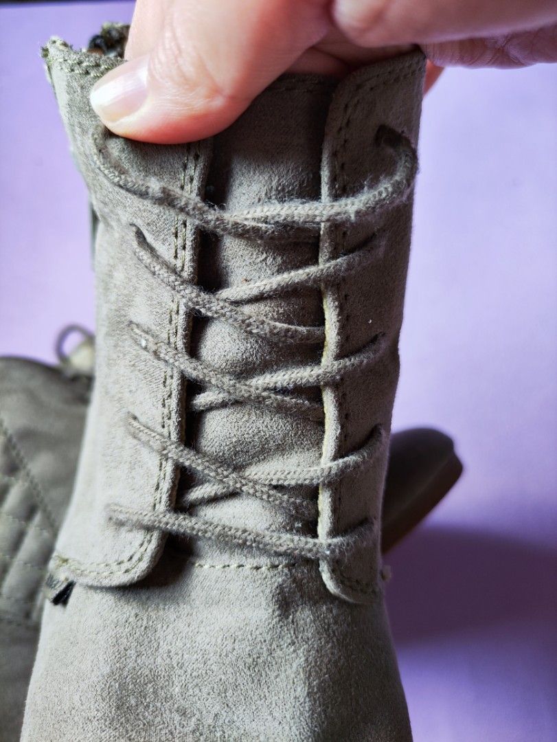 Bongo Suede Wedge Ankle Boots, Women's Fashion, Footwear, Boots on ...