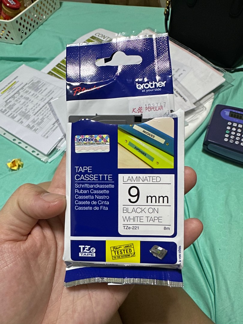 Brother Tape Label 9mm (White Tape), Computers & Tech, Printers ...