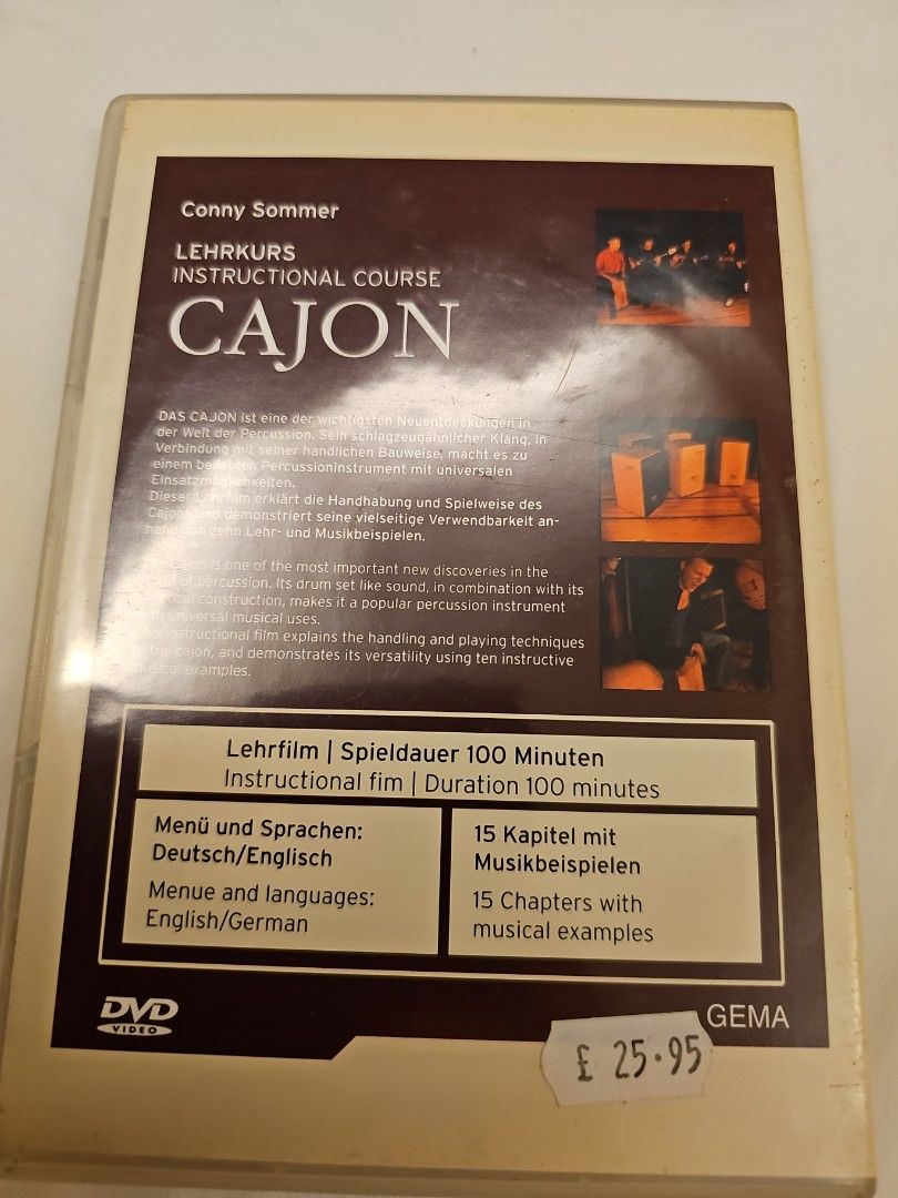 Cajon instructional course DVD, Hobbies & Toys, Music & Media, CDs ...