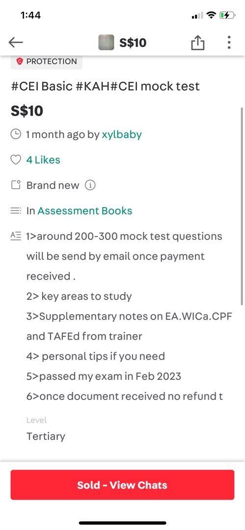 #CEI basic#KAH#mock test questions, Everything Else on Carousell