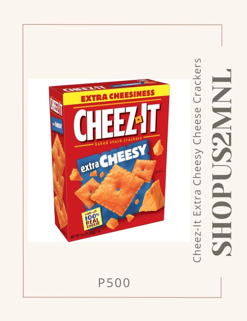 Cheez It Extra Cheesy Cheese Crackers On Carousell