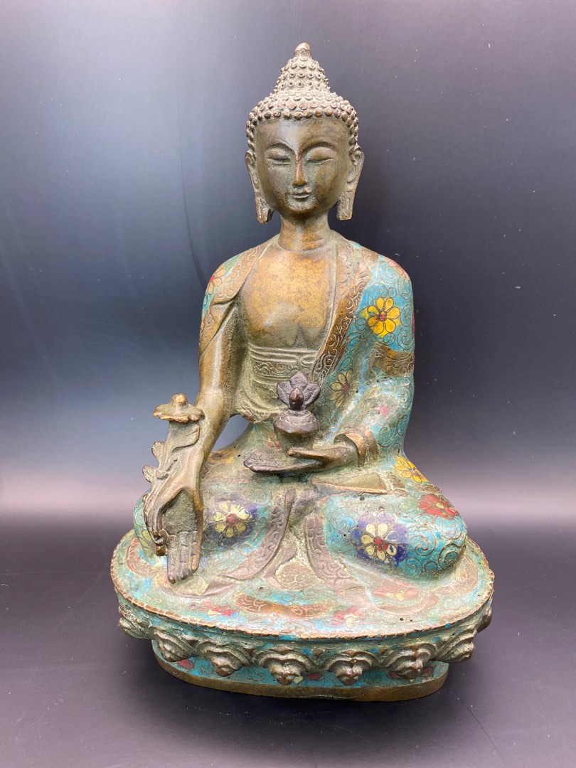 Chinese Vintage Antique Collectible Figurine Statue copper brass metal ...