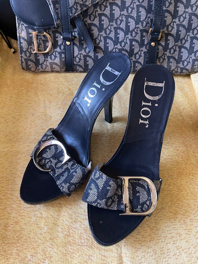 Christian Dior Monogram Heels, Women's Fashion, Footwear, Heels on ...