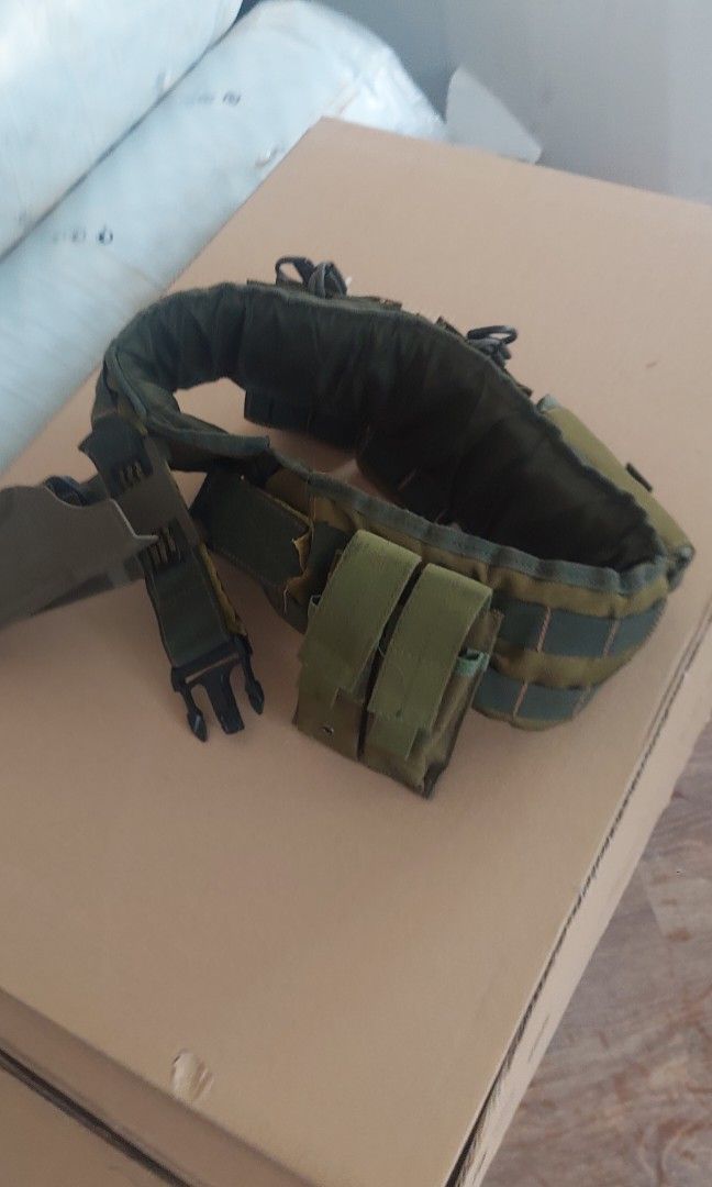 Combat Vest with 2 Ballistic Plate level 4 & Tactical Hip Rig, Sports ...