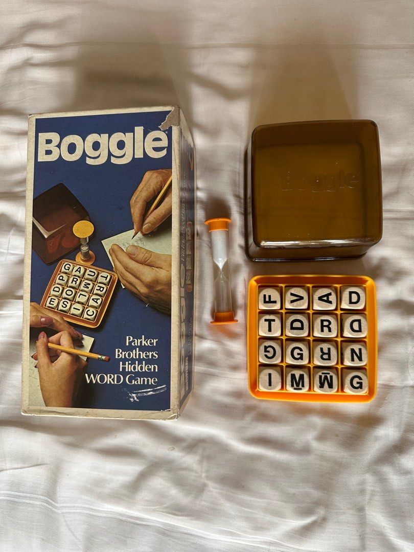 Complete Boggle Hidden WORD Game by Parker Brothers for educational ...