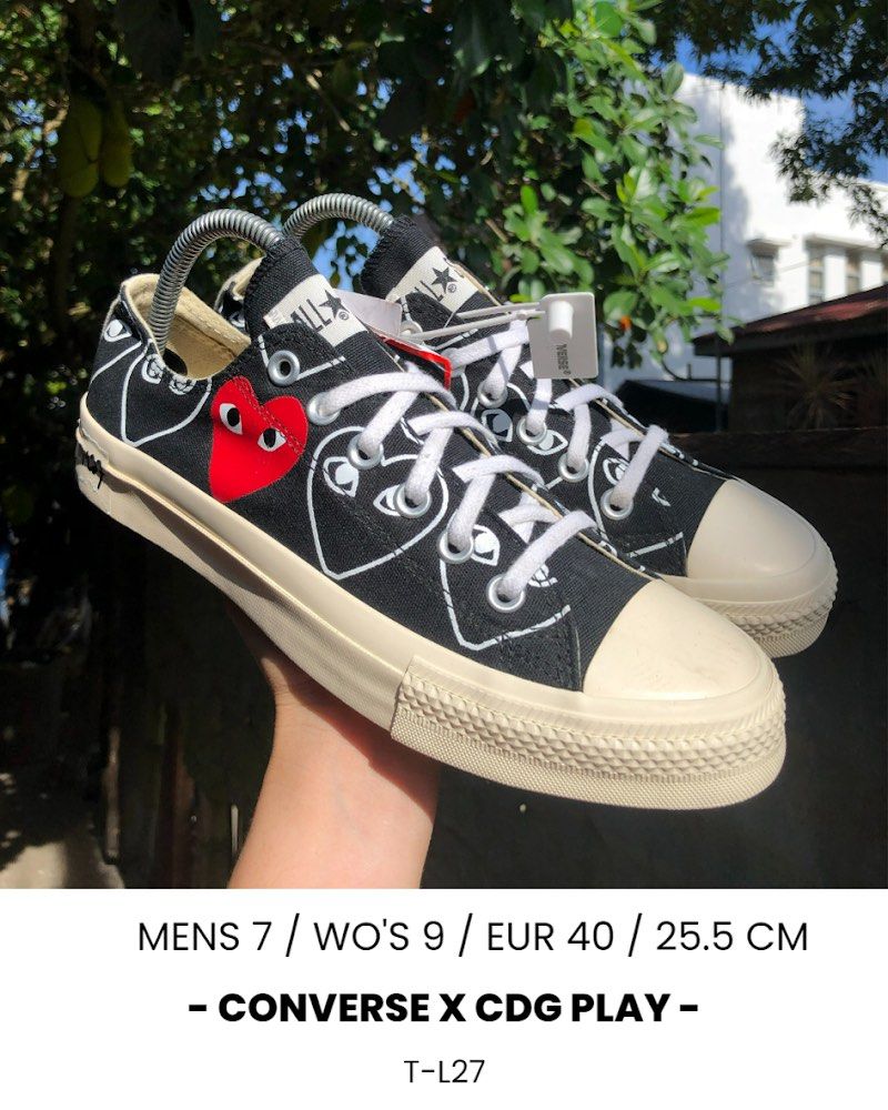 CONVERSE X CDG PLAY on Carousell
