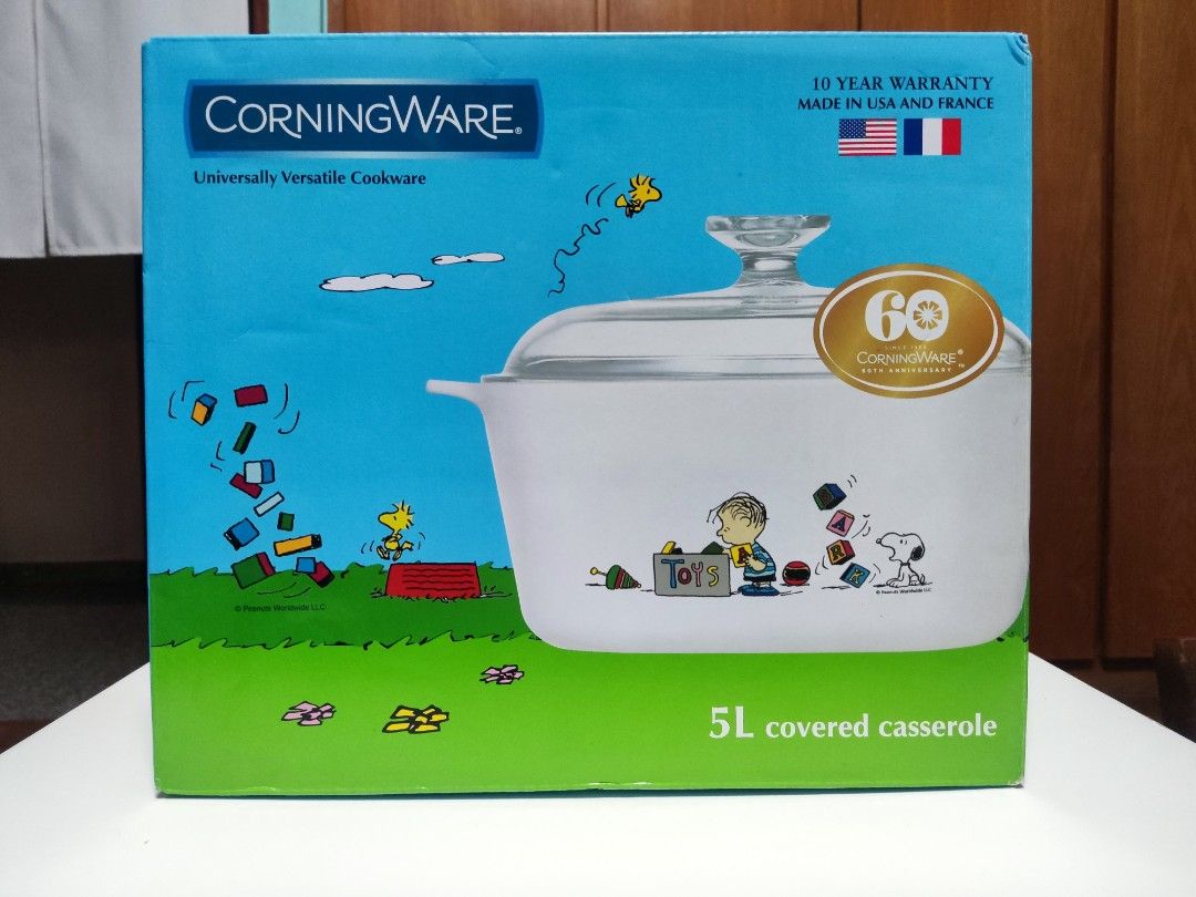 CorningWare Snoopy Peanuts Edition Casserole Pot (5L), Furniture & Home ...