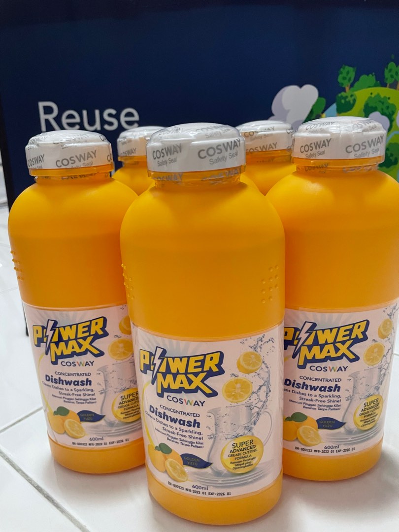 Cosway PowerMax Concentrated Dish Washing Liquid (Golden Yuzu),600ml ...