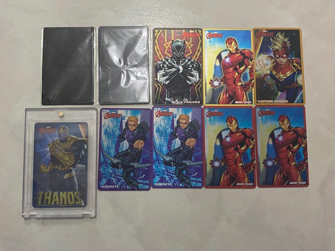 cpcm marvel shiny thanos vibranium cards iron man captain america ...