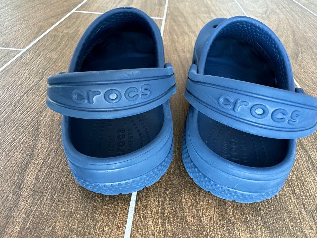 C11 Crocs Blue Dark, Babies & Kids, Babies & Kids Fashion on Carousell