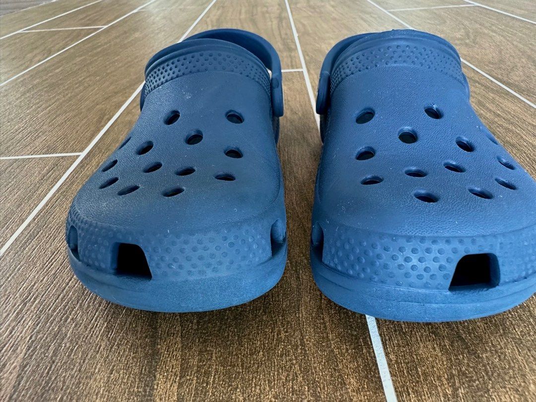 C11 Crocs Blue Dark, Babies & Kids, Babies & Kids Fashion on Carousell