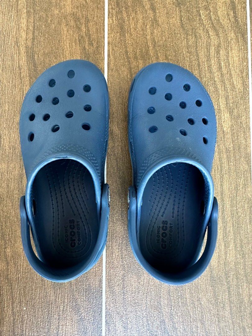 C11 Crocs Blue Dark, Babies & Kids, Babies & Kids Fashion on Carousell