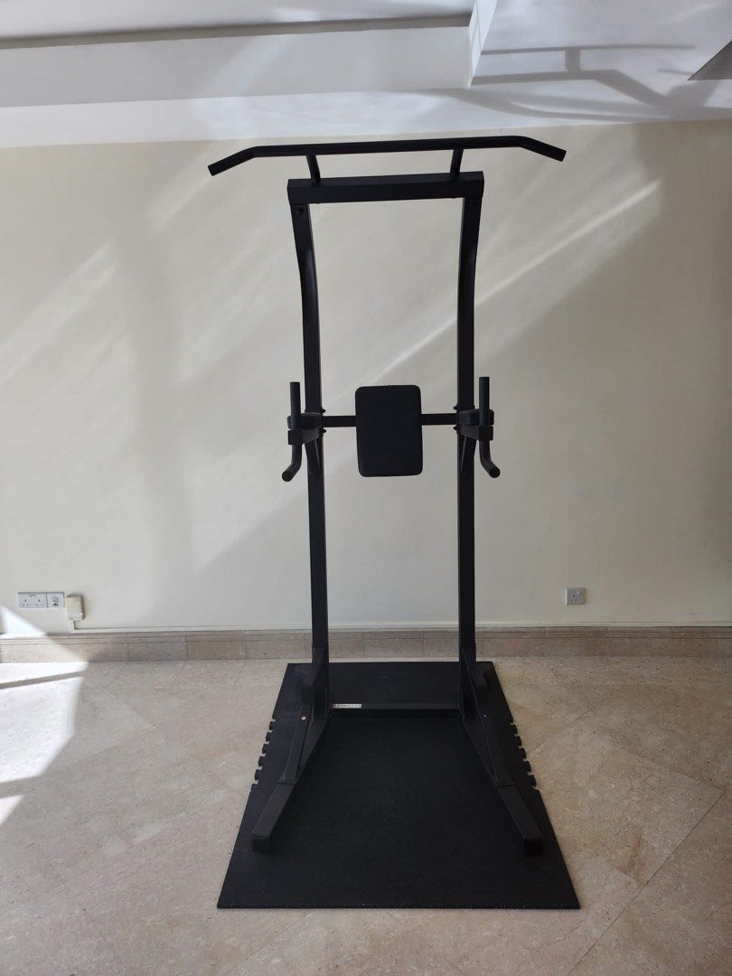 Decathlon pull up and dips training station, Sports Equipment, Exercise ...