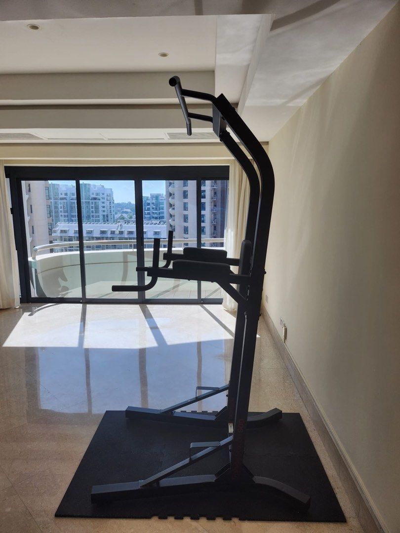Decathlon pull up and dips training station, Sports Equipment, Exercise ...