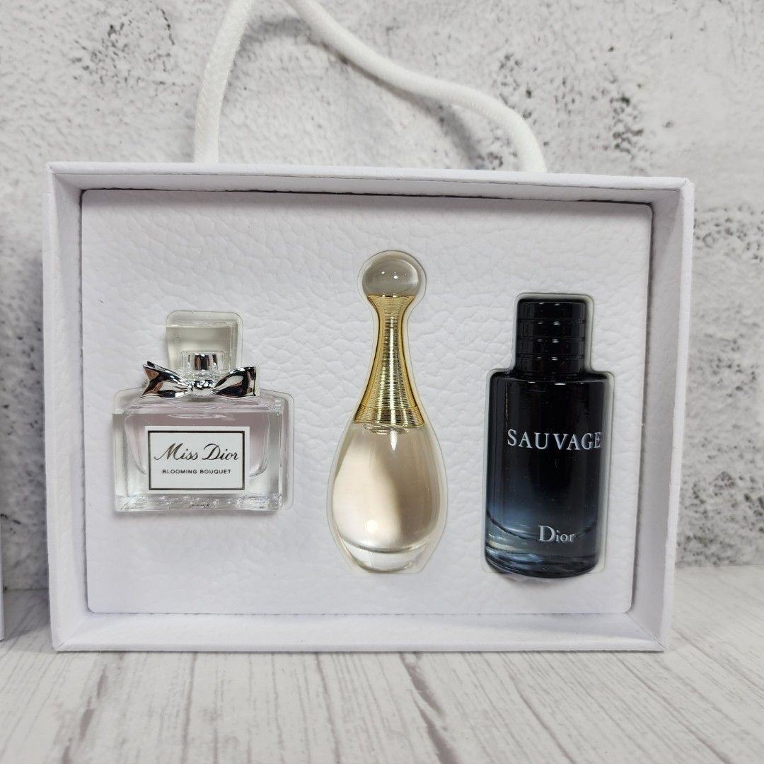 Dior perfume set 3pcs, Beauty & Personal Care, Fragrance & Deodorants ...