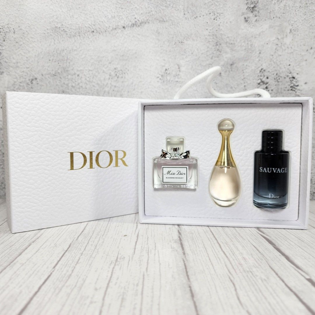 Dior perfume set 3pcs, Beauty & Personal Care, Fragrance & Deodorants ...