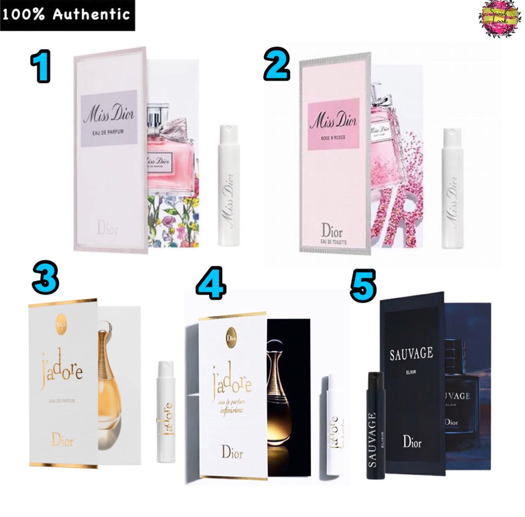 Dior Vials/ Mini Samples 1ml Vials|Miss Dior EDP| Miss Dior Rose N ...