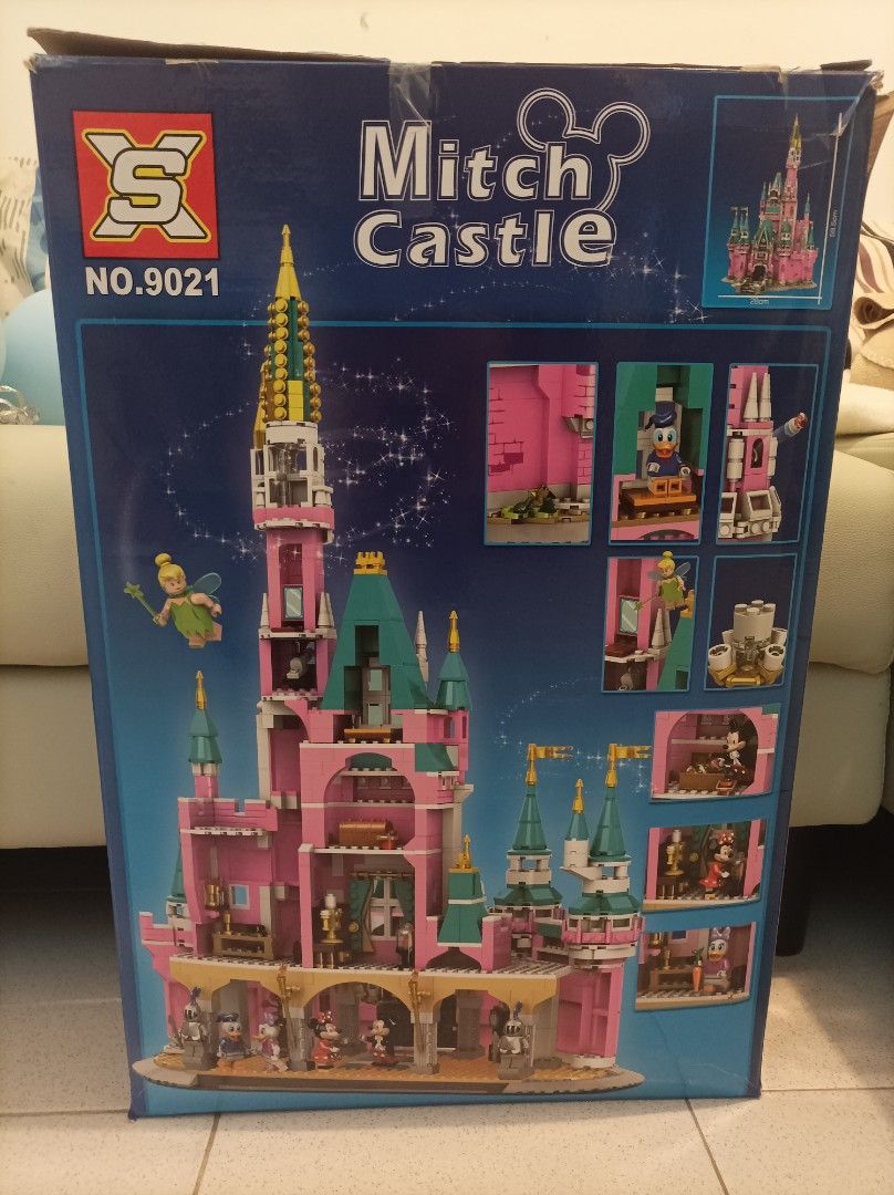 Disney castle Fake lego, 興趣及遊戲, 玩具 & 遊戲類 - Carousell