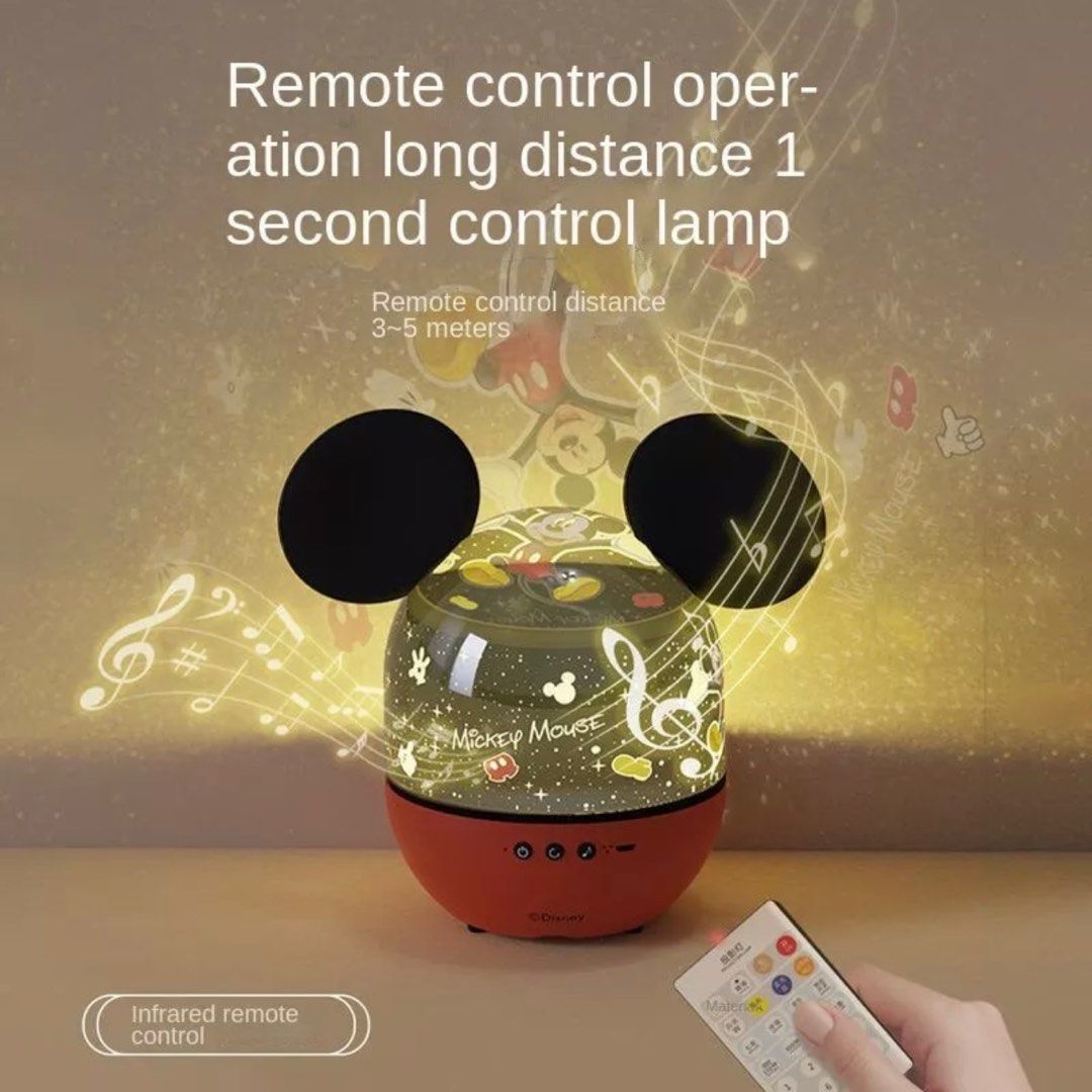 Disney Mickey Minnie Mouse Projector Lamp, Furniture & Home Living ...