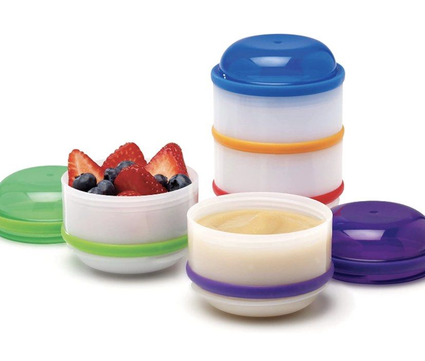 Dr. Brown's Snack-A-Pillar snack container, Stackable Snack and Dipping ...