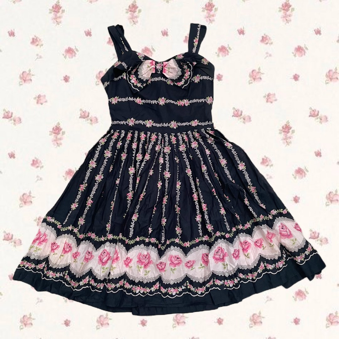 dress floral bunga - coquette cottagecore y2k vintage dollete kawaii ...