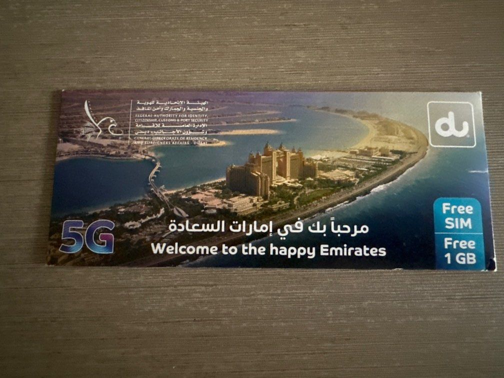 Dubai 1GB Free SIM 24Hours, Mobile Phones & Gadgets, Mobile & Gadget ...