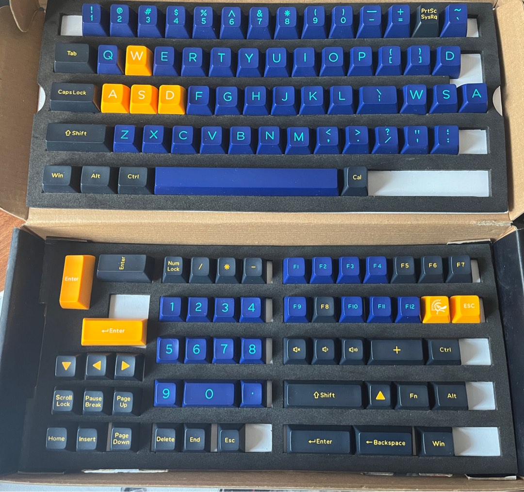 Duckey Midnight SA Profile Keycaps, Computers & Tech, Parts ...