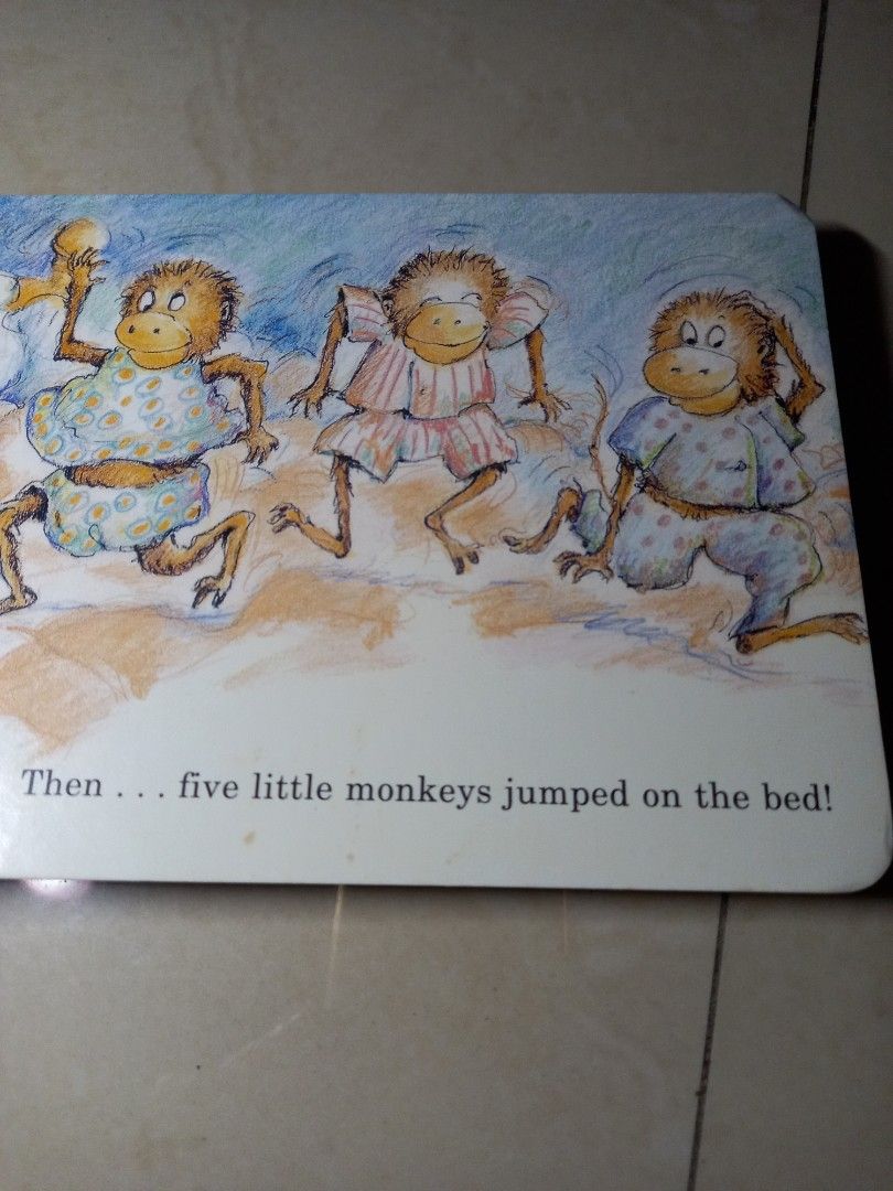 Eileen Christelow Five Little Monkeys Jumping on the Bed board book ...