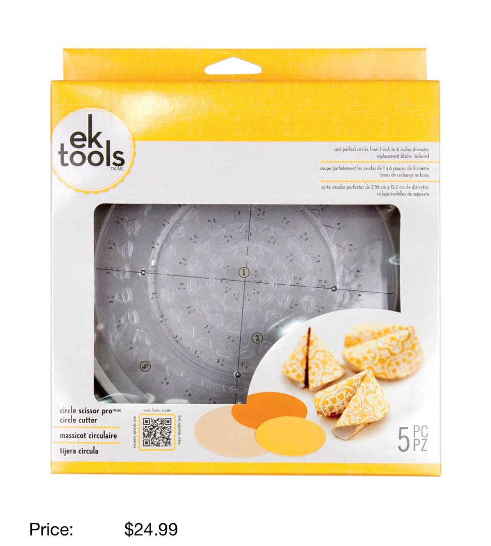 Ek Tools Circle Scissors Pro BNIB, Hobbies & Toys, Stationery & Craft ...