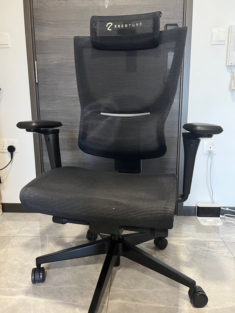 Ergotune supreme - black, Furniture & Home Living, Furniture, Chairs on ...
