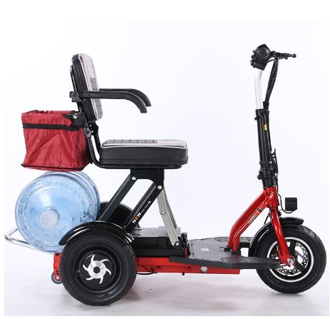 Folding electric tricycle home small adult female light can enter the ...