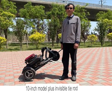 Folding electric tricycle home small adult female light can enter the ...
