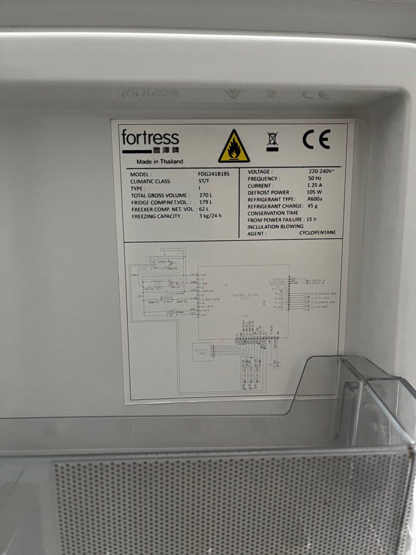 Fortress Fridge / Refrigerator, TV & Home Appliances, Kitchen ...